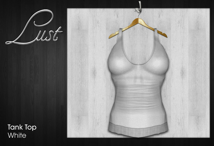Second Life Marketplace Lust White Tank Top